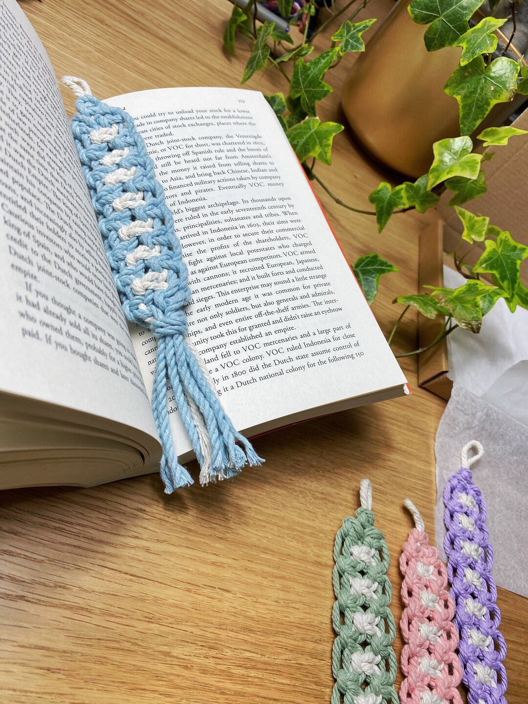 Macrame Bookmark Easy DIY Kit - Mixed Colours - Etsy