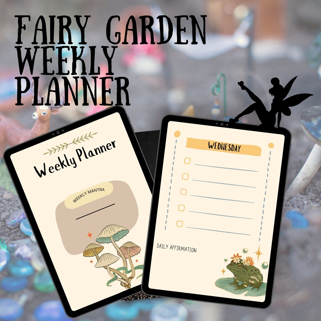 Fairy Garden Weekly Planner - Etsy
