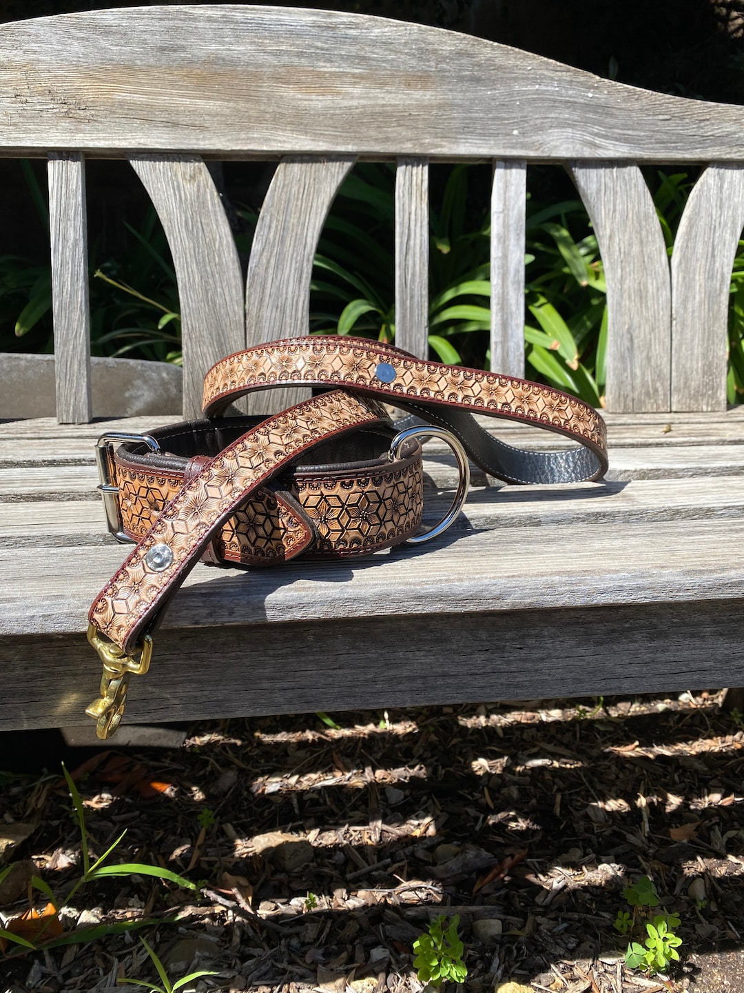 Dog Leash and Collar Set, Custom Leash and Collar, Accessory, Leather ...