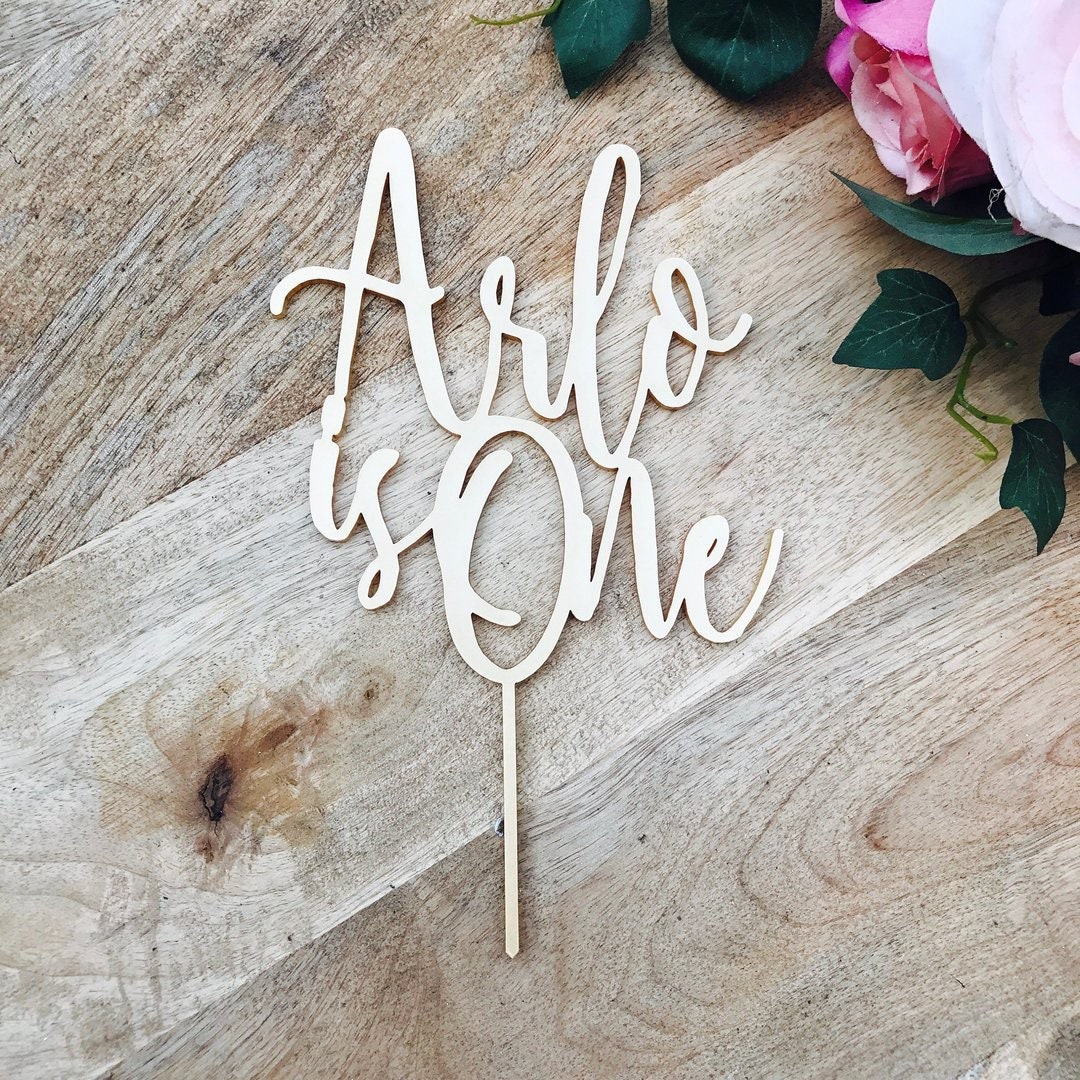 Personalised is One Cake Topper Birthday Cake Topper Cake Decoration ...