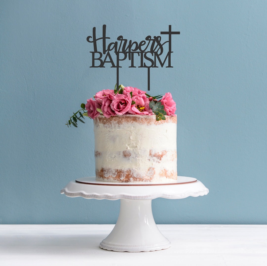 Baptism Cake Topper Cake Decoration Personalised Cake Toppers ...