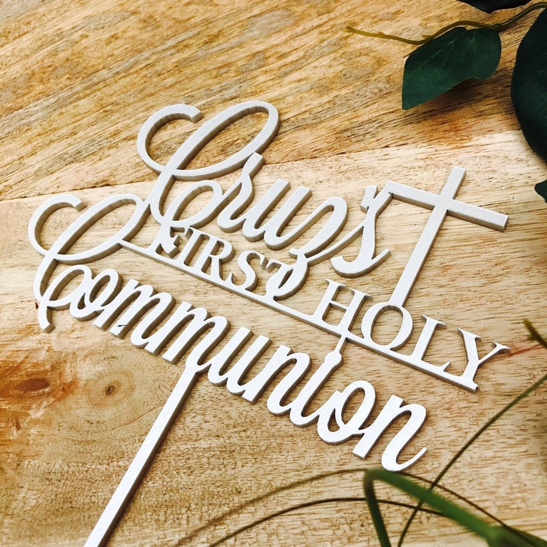 Holy Communion Cake Topper Communion Cake Topper Personalised - Etsy