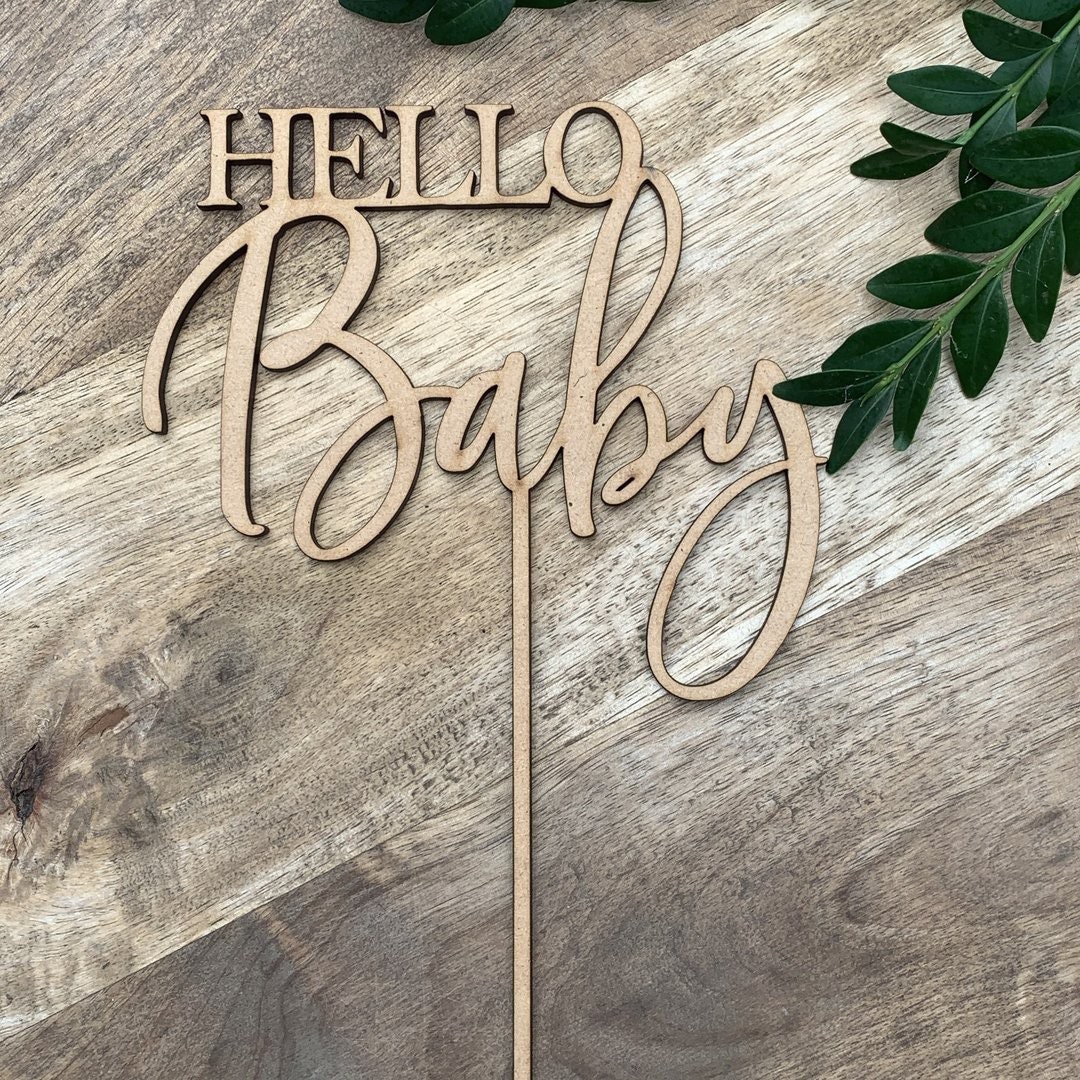 Hello Baby Cake Topper Cake Decoration Baby Shower Cake Topper Shower ...