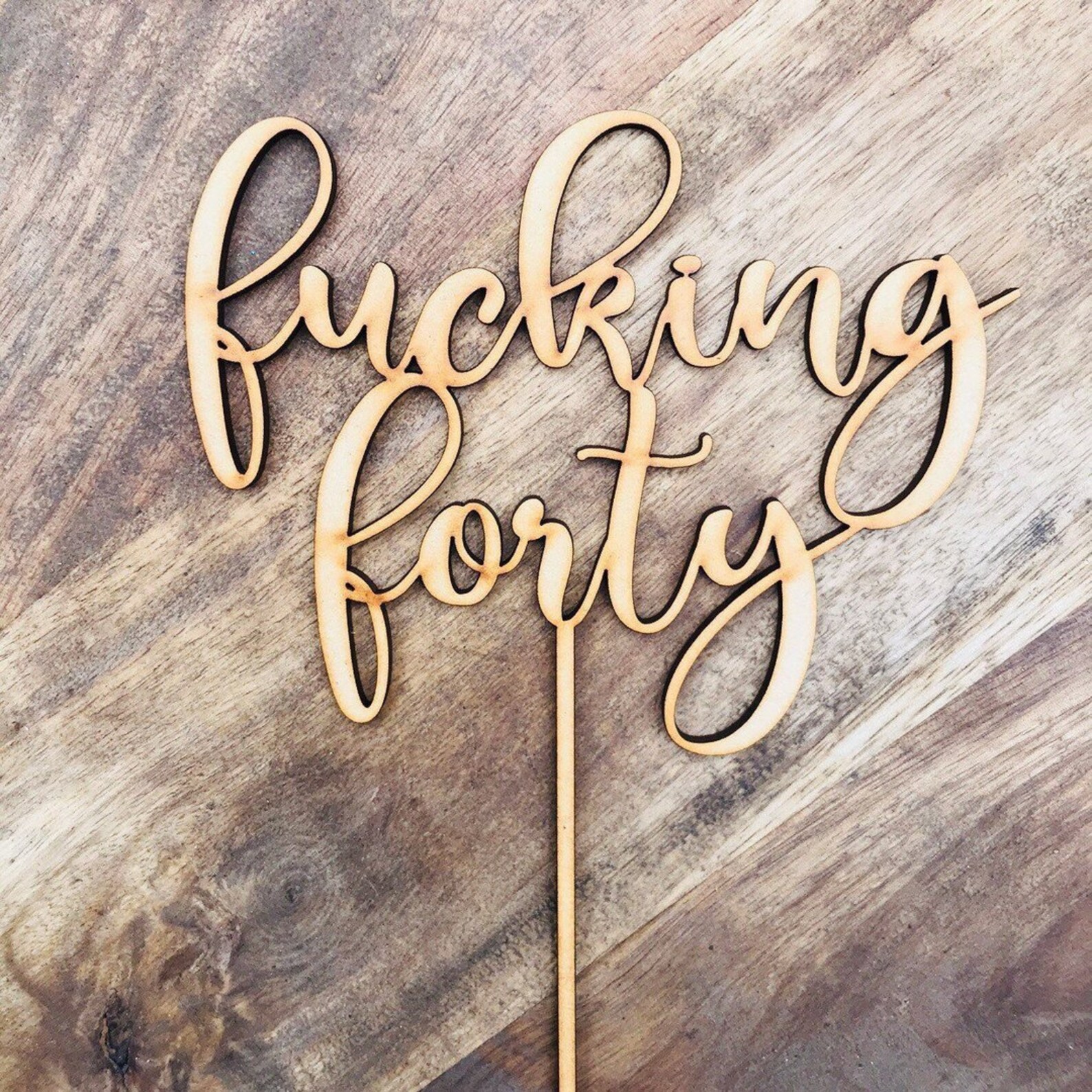 Fucking Forty Cake Topper 40th Birthday Cake Topper Cake Etsy Uk