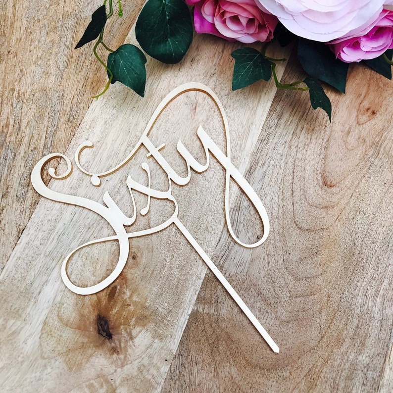 Sixty Cake Topper 60th Birthday Cake Topper Cake Decoration | Etsy