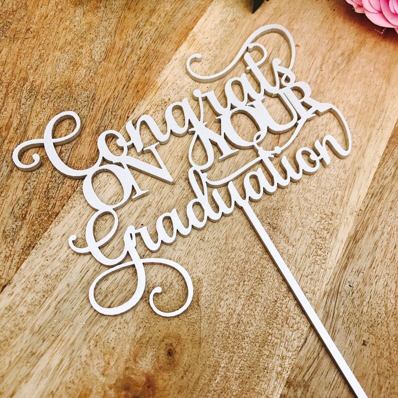 Congratulations on Your Graduation Cake Topper Graduation Cake - Etsy