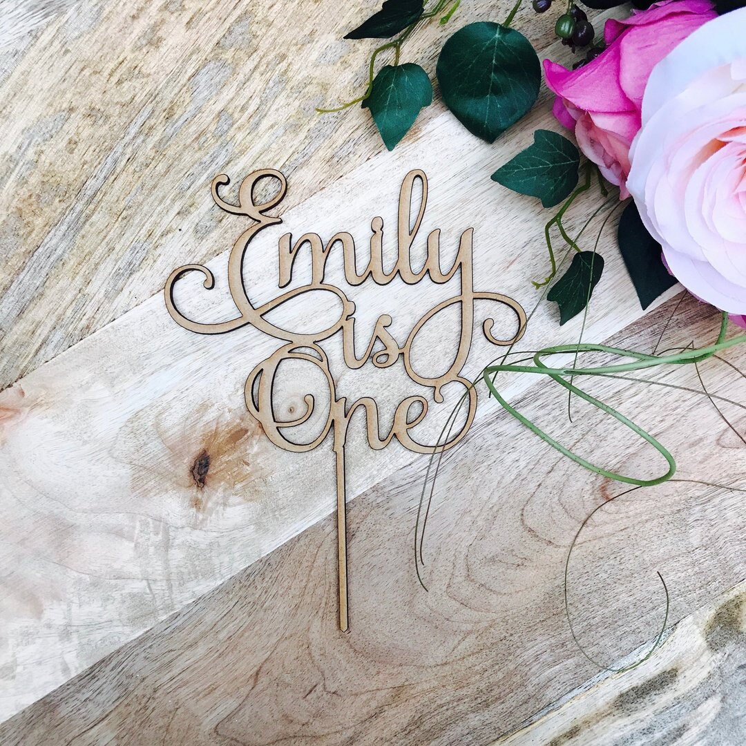Personalised is One Cake Topper Birthday Cake Topper Cake Decoration ...