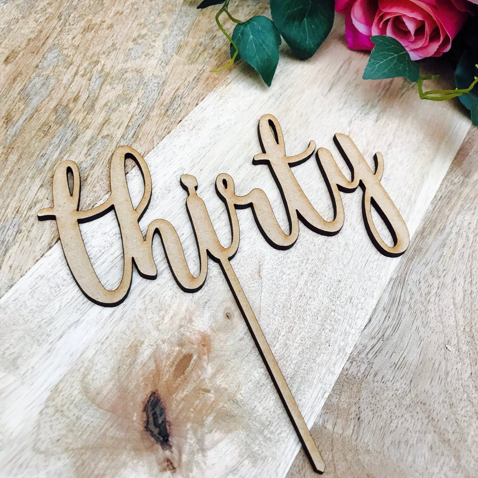 Thirty Cake Topper 30th Birthday Cake Topper Cake Decoration | Etsy