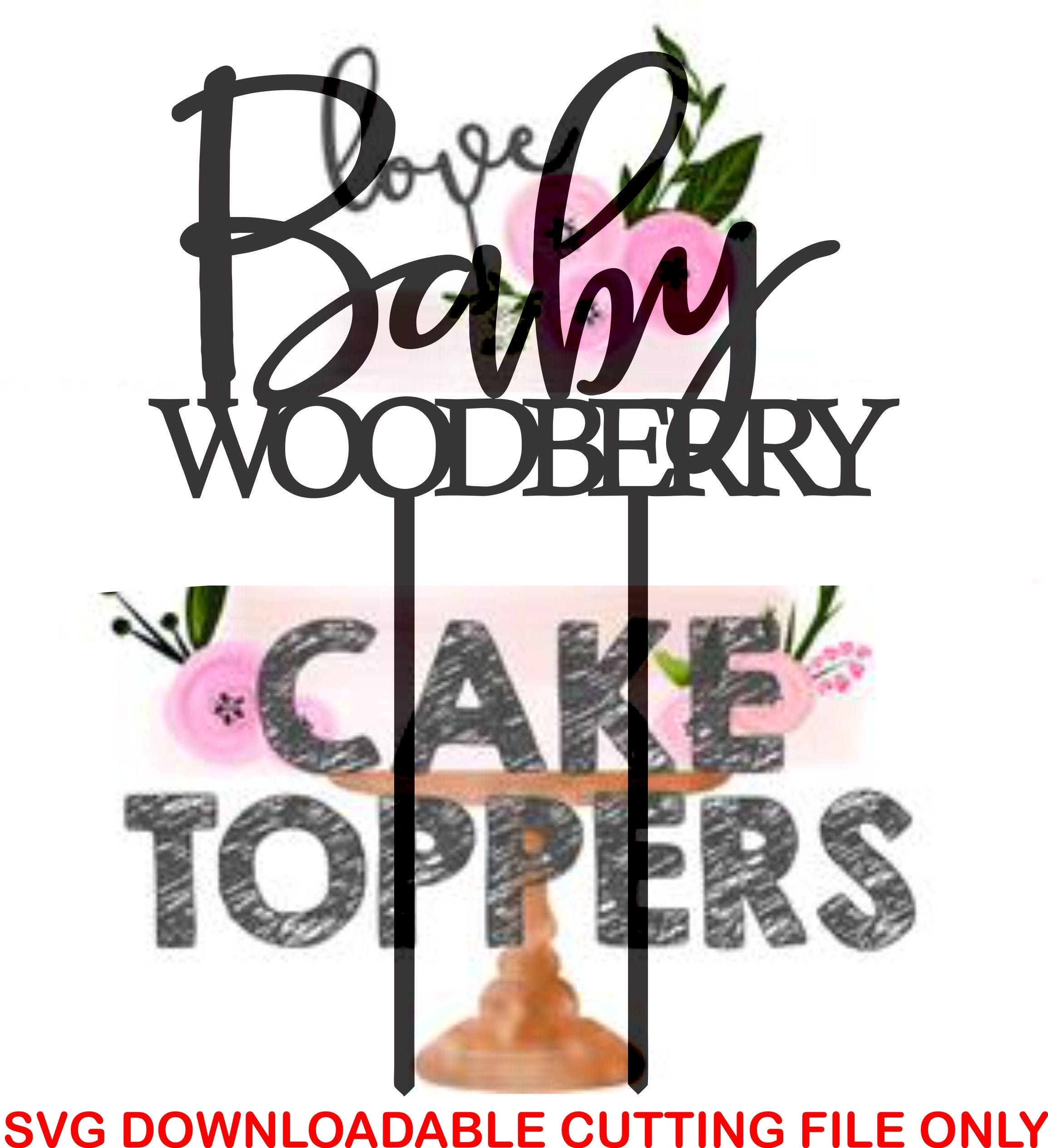 Download SVG File Cutting File Cake Topper Cutting File Cricut | Etsy