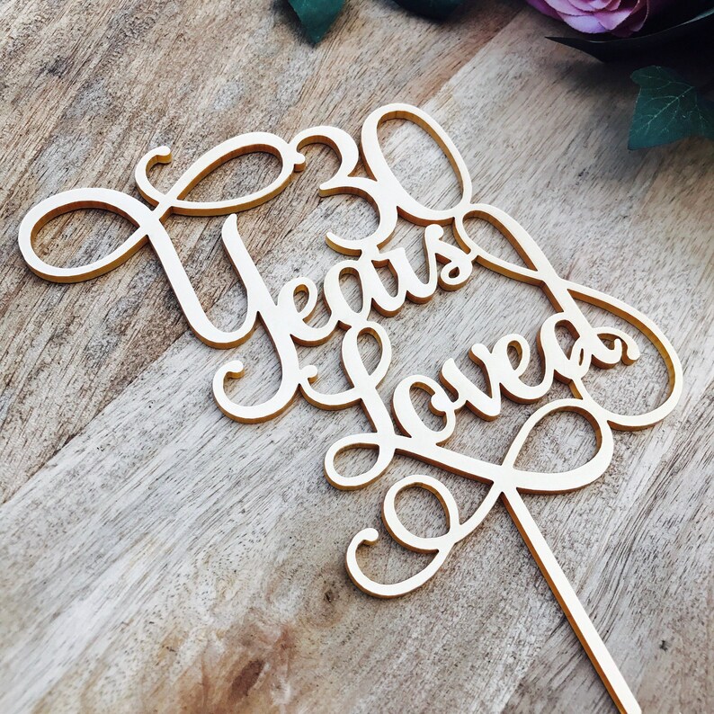 30 Years Loved Cake Topper Anniversary Cake Topper Cake - Etsy