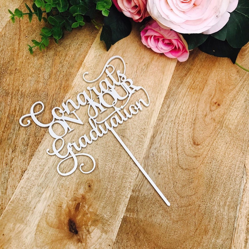 Congratulations on Your Graduation Cake Topper Graduation Cake - Etsy