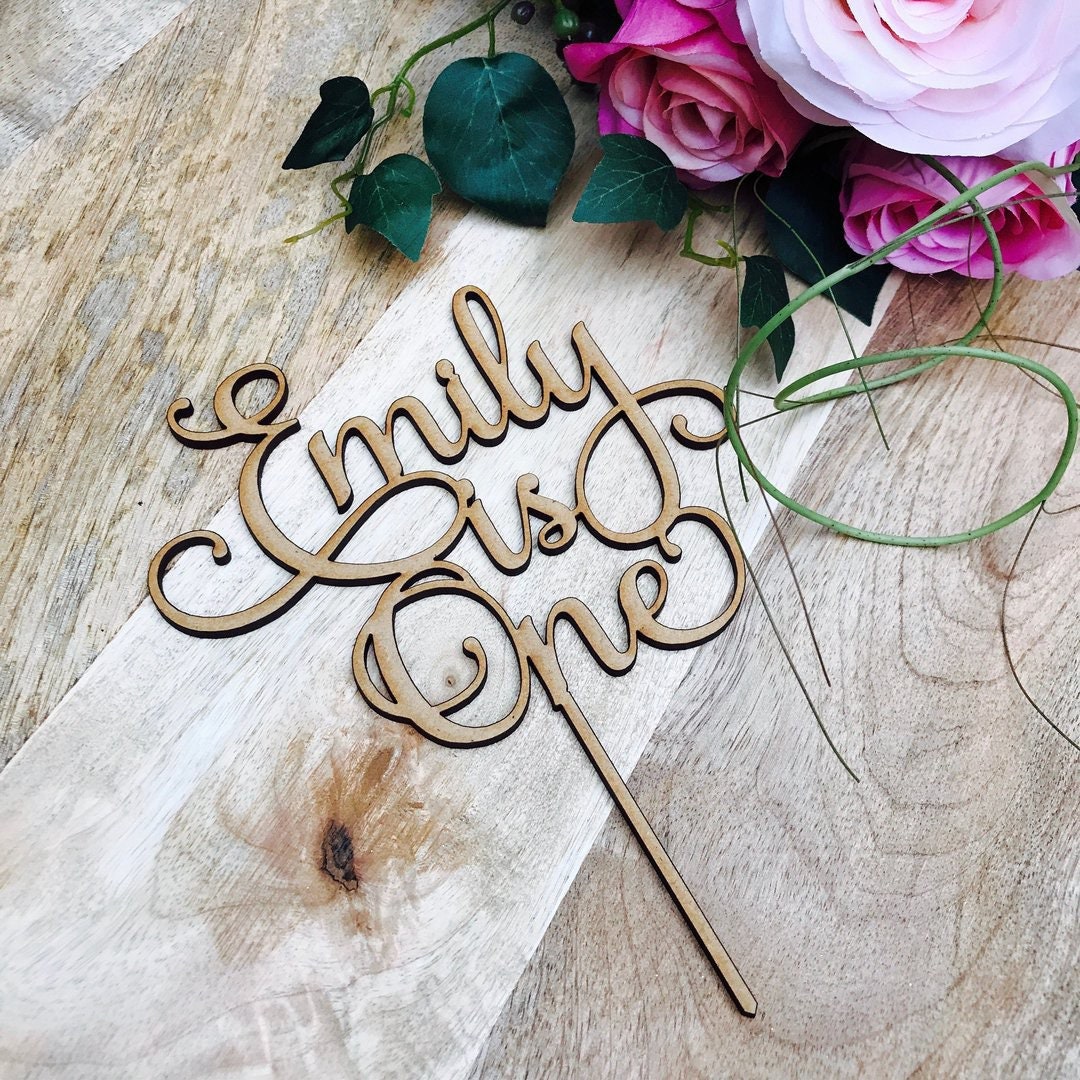 Personalised is One Cake Topper Birthday Cake Topper Cake - Etsy Australia
