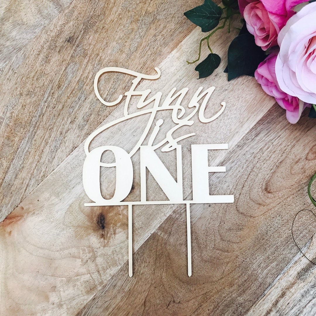 Personalised is One Cake Topper Birthday Cake Topper Cake Decoration ...