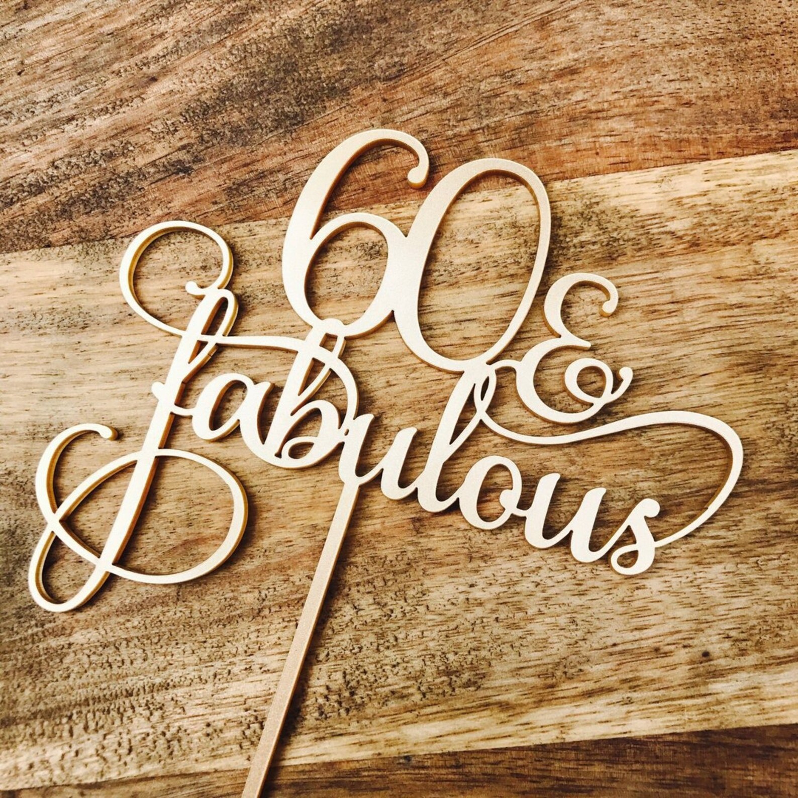 60 & Fabulous Cake Topper 60th Birthday Cake Topper Cake | Etsy Australia