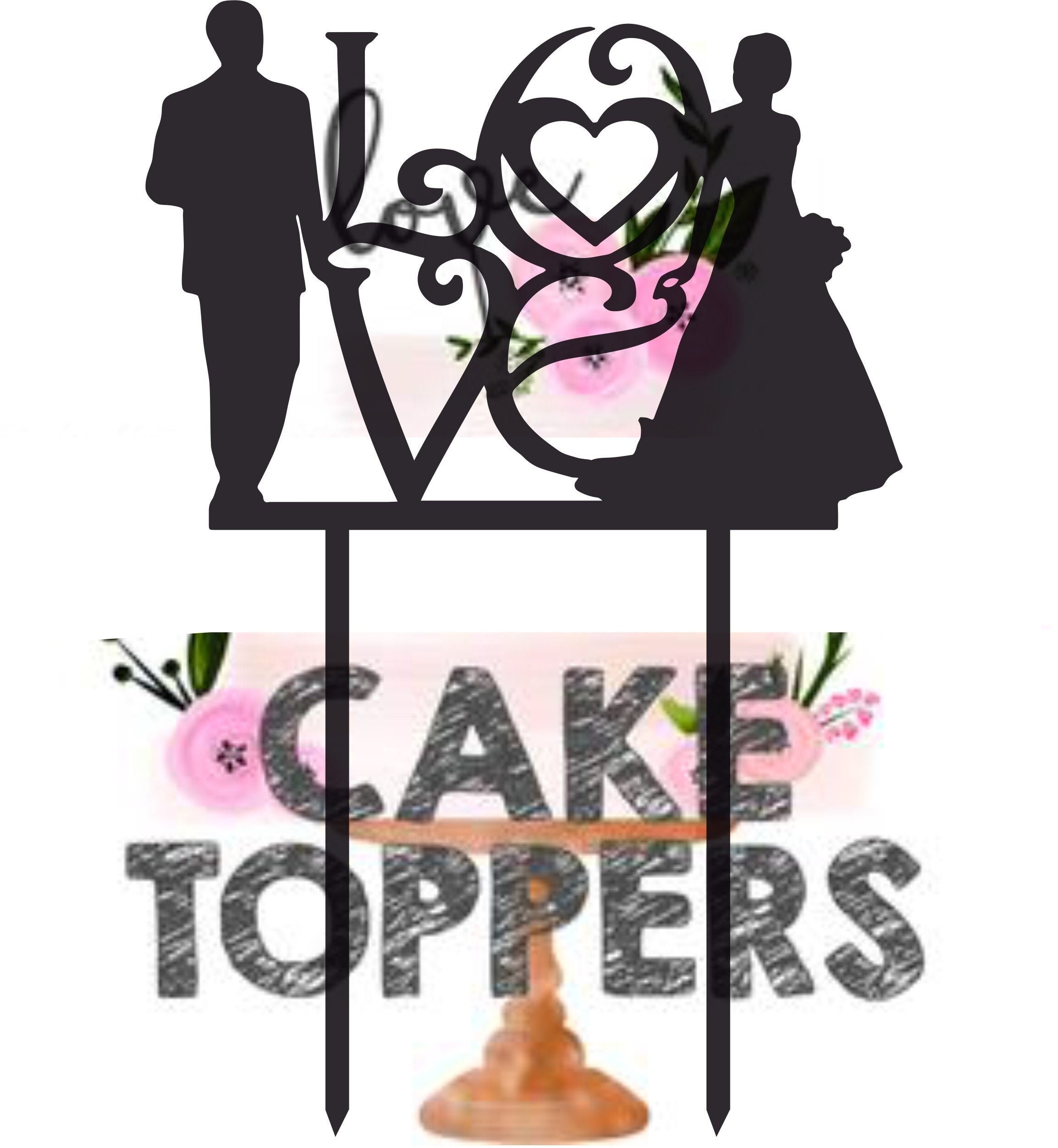 Love Cake Topper Cake Toppers Cake Decoration Cake Topper Cake | Etsy
