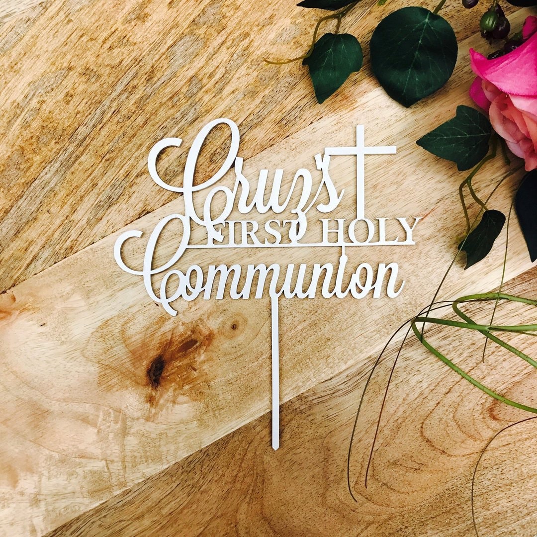 Holy Communion Cake Topper Communion Cake Topper Personalised - Etsy