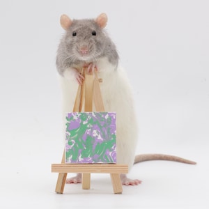 Rat Painting 2x2 - Etsy