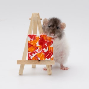 Rat Painting 2"x2" - Etsy