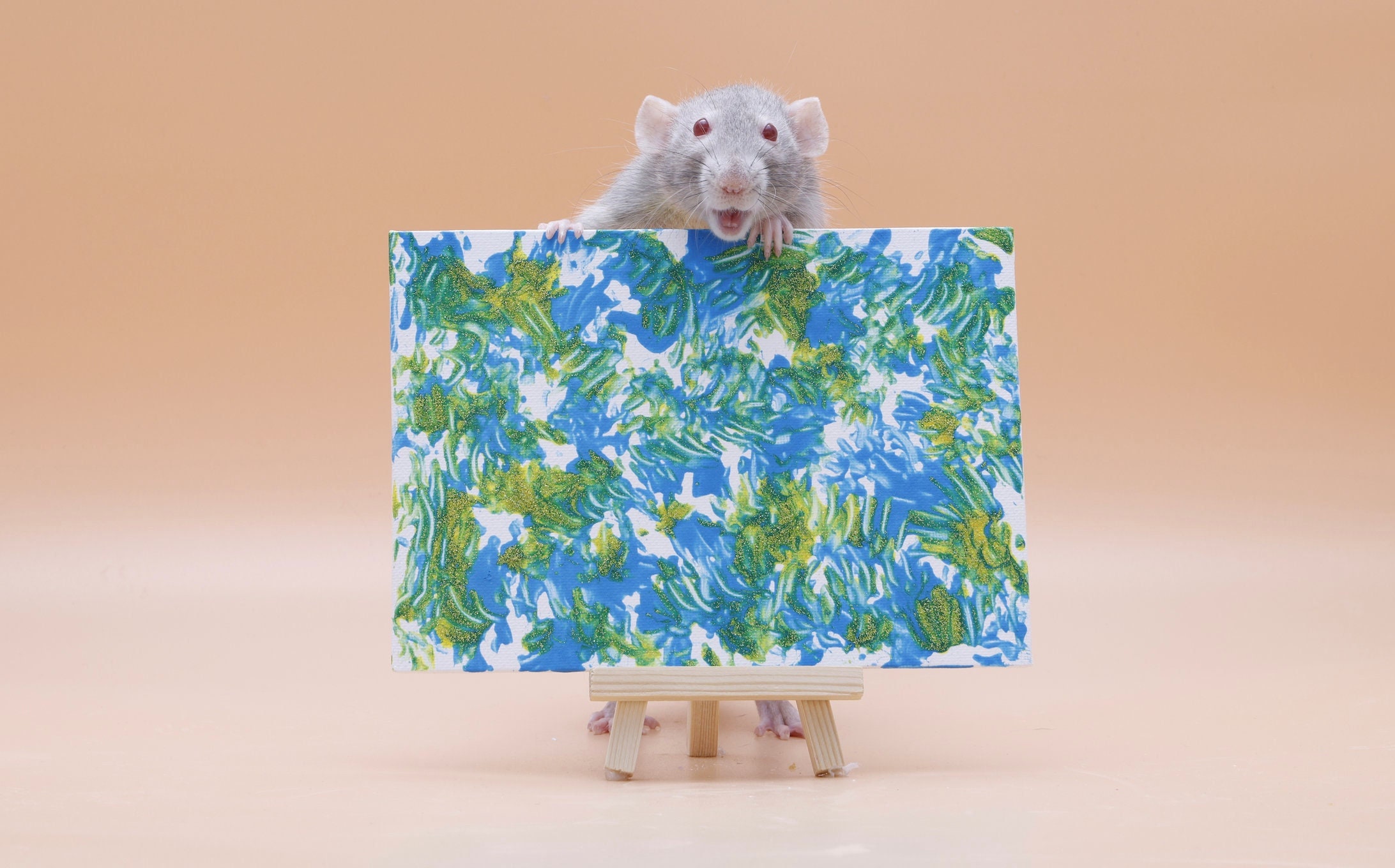 Rat Painting 5x7 - Etsy