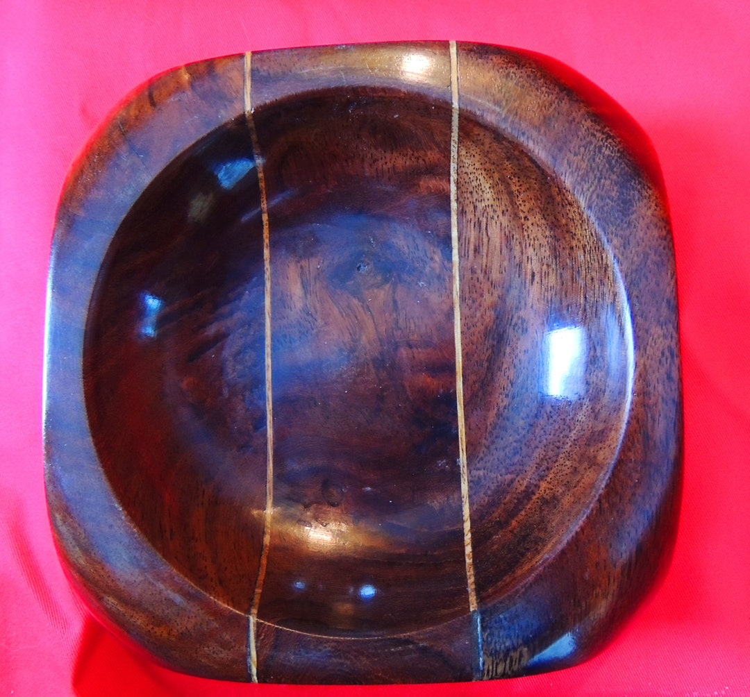 Square Rosewood Floating Bowl - Etsy