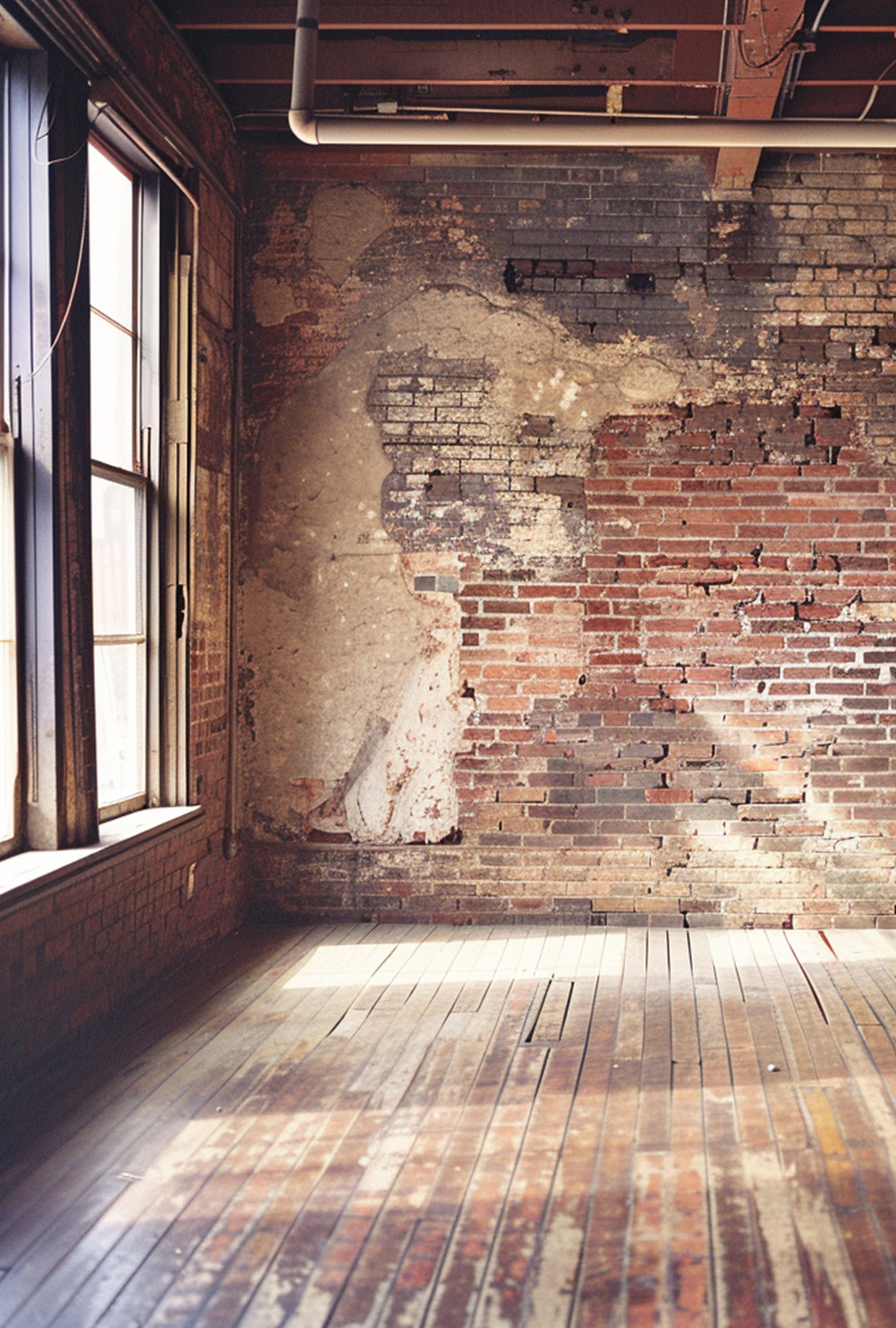 Rustic Brick Wall Digital Backgrounds, Vintage Brick Building, Senior ...