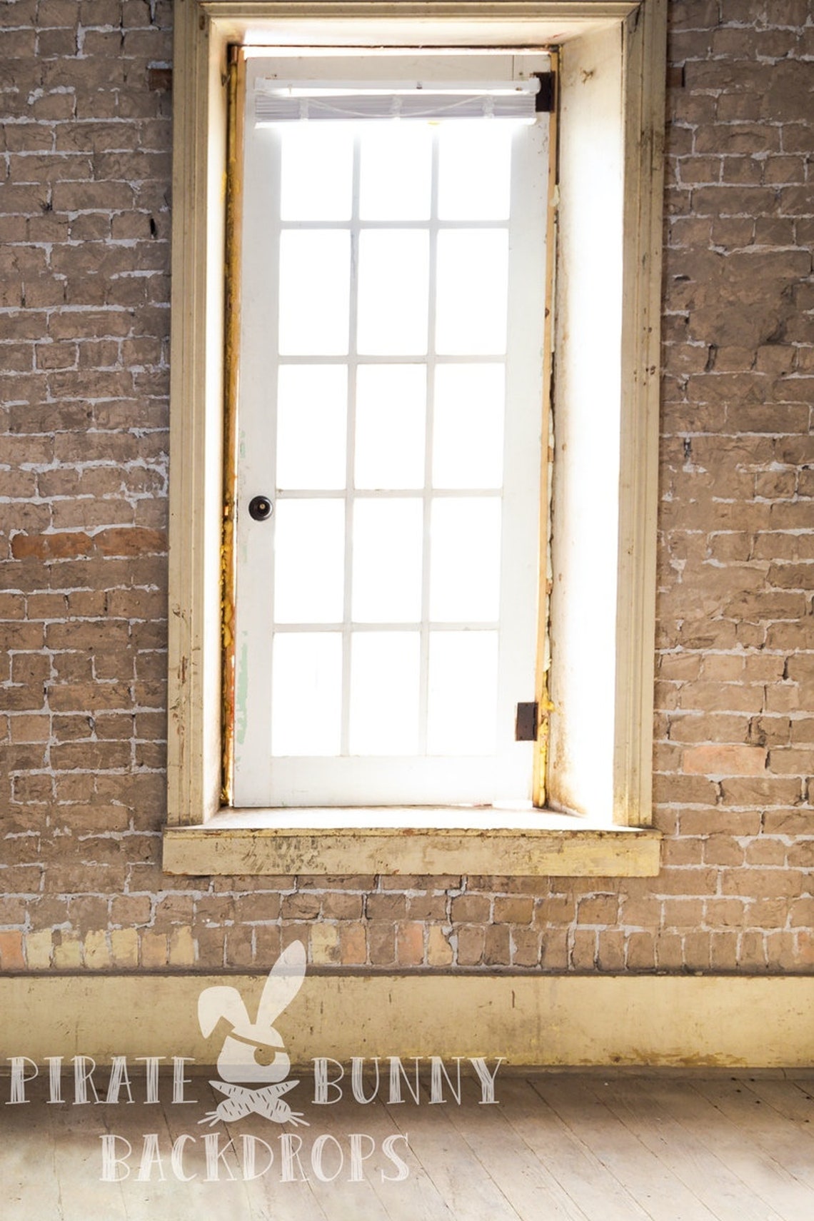 Rustic Brick Wall Digital Background Vintage Brick Building Old Window ...