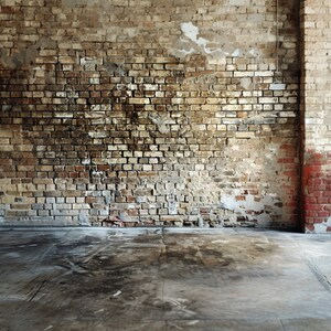 Rustic Brick Wall Digital Backgrounds, Vintage Brick Building, Senior ...