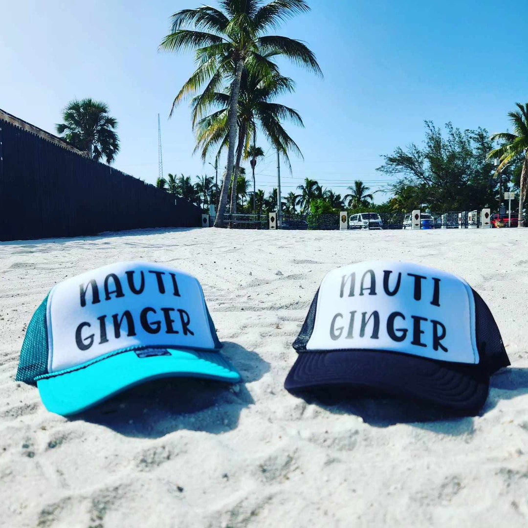 Nauti Ginger Foam Trucker Hat Redheads Red Hair Funny Caps - Etsy