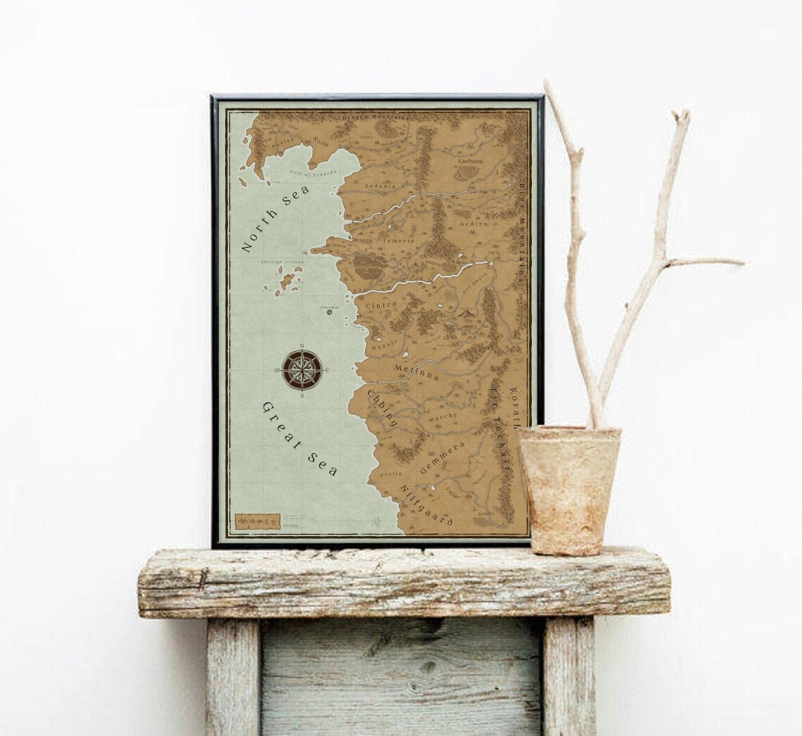 The Witcher Map, Geralt of Rivia, Witcher 3, Witcher Poster, Witcher ...