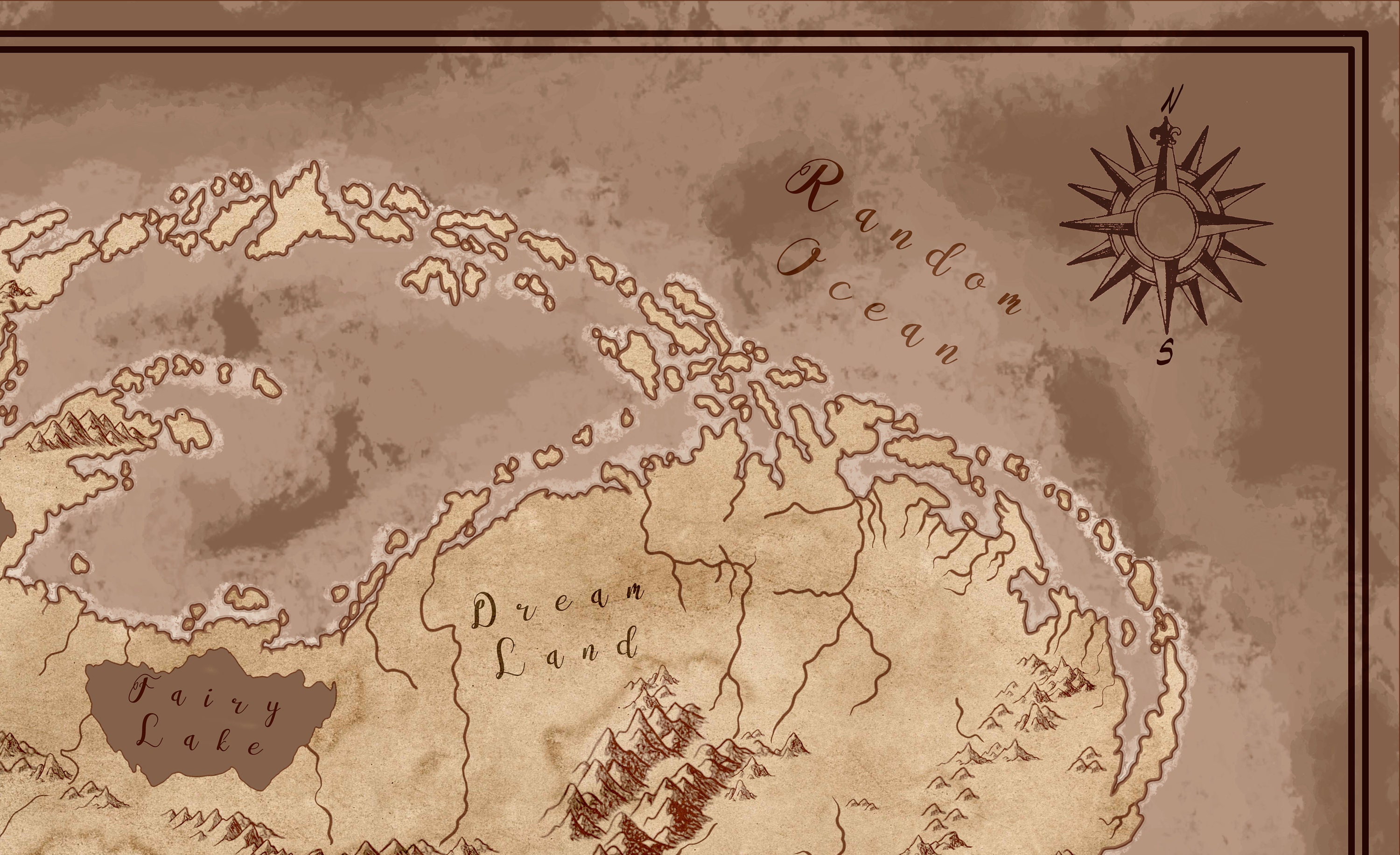 Custom Fantasy Map, Book Series, Fantasy Map, Fantasy Map Print ...