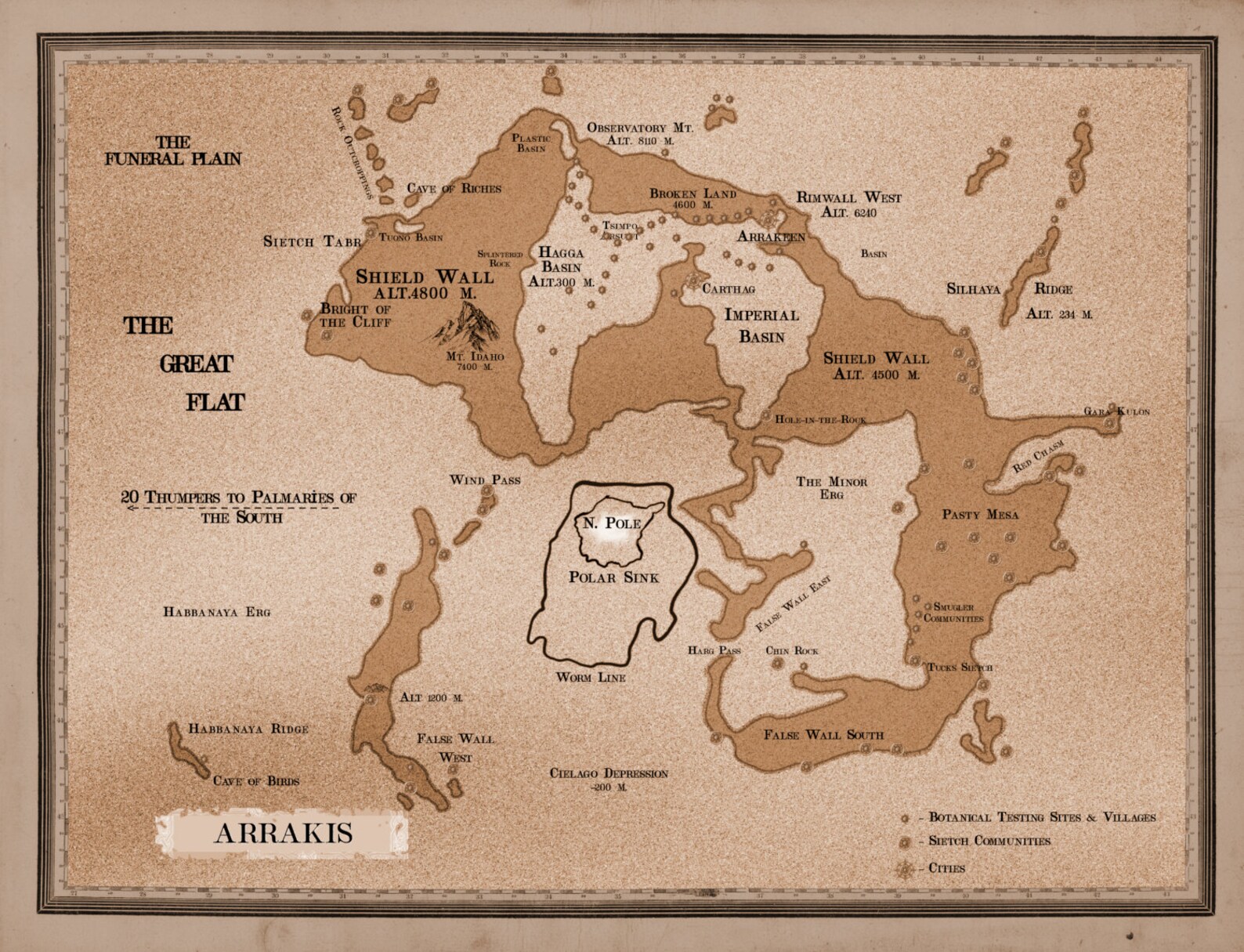 Dune Poster, Dune Movie Poster, Dune Book, Dune Art, Arrakis Map, Book ...