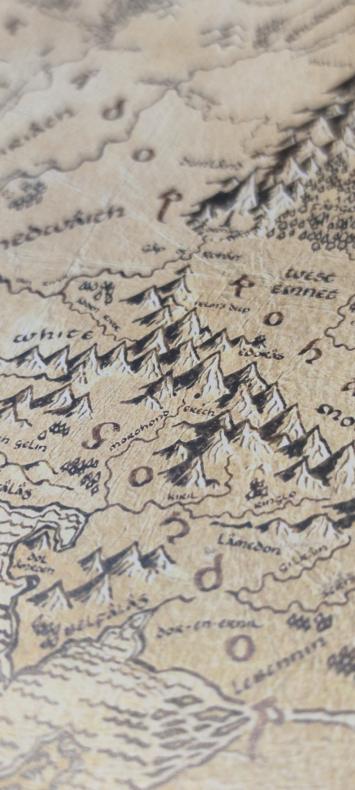 Middle Earth Map, Lord of the Rings Map, Map of Middle Earth, Lord of ...