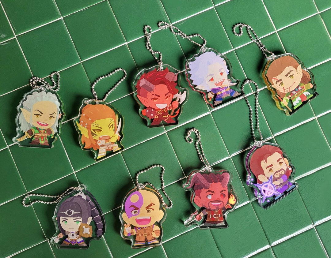 Baldurs Gate 3 Acrylic Standee Keychains Main Companions - Etsy Australia