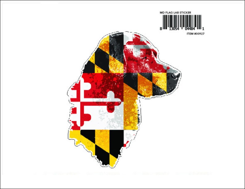 MD Flag Stickers Paw Print Horse Wine Glass Lab Dog - Etsy