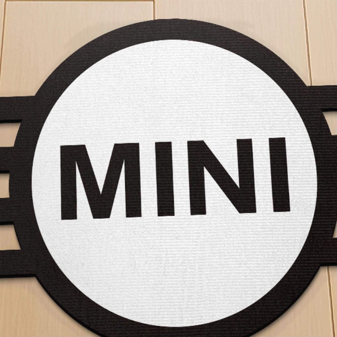 1car Logo Rug: Velvet Garage Mat (custom Shape, Non Slip) - Etsy