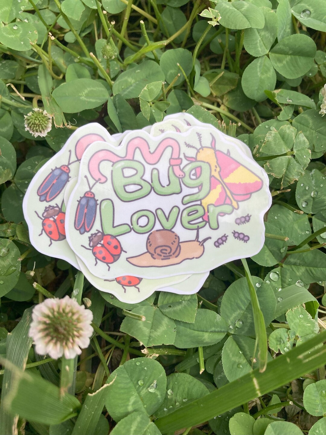 BUG LOVER Vinyl Sticker | Waterproof Silly Sticker for Lovers of Worms ...