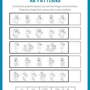 Bluey Academic Workbook-bluey Math-bluey Reading-bluey Worksheets for ...