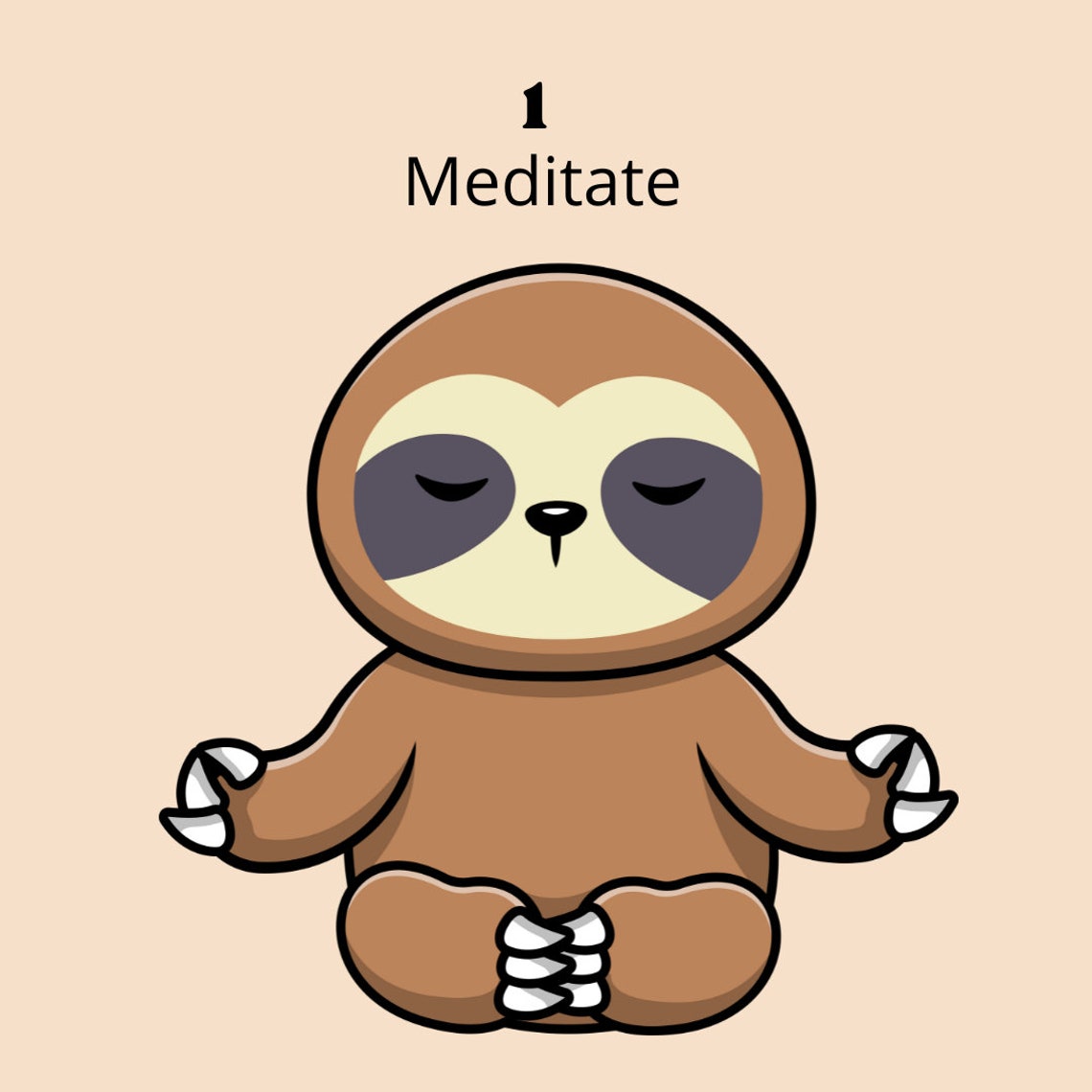 Stress Relief Tips| Sloth Calming Corner Poster| Sloth Meditate Posters ...