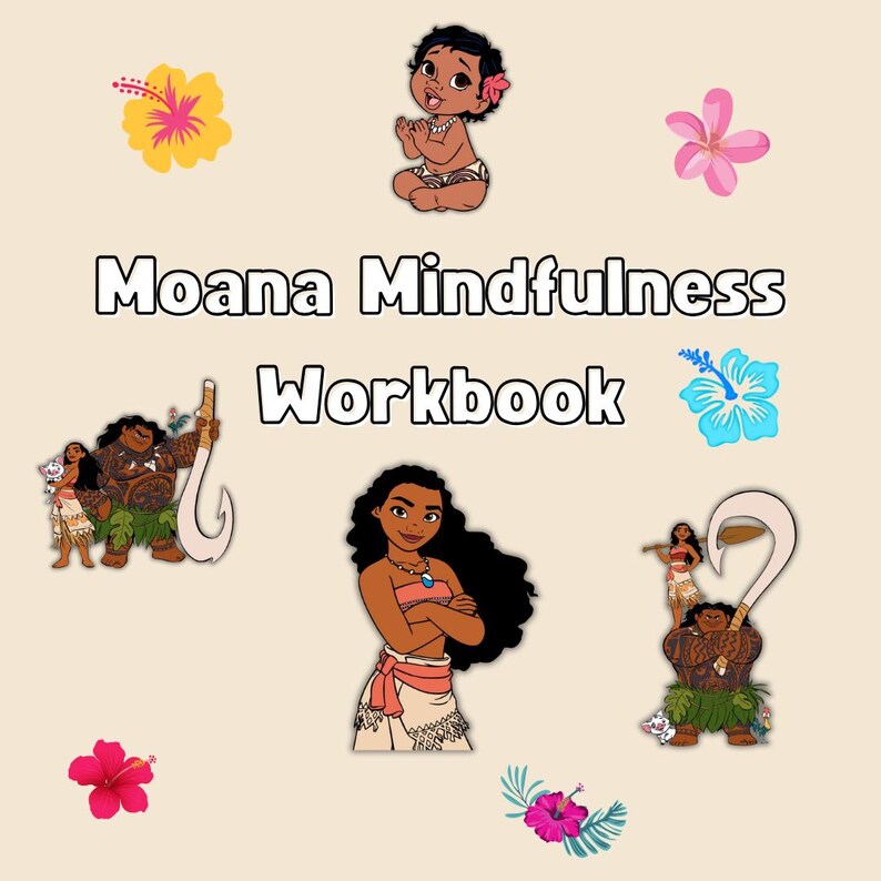 Moana Mindfulness Workbook| Moana Worksheets| Moana| Mindfulness ...