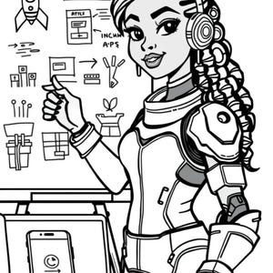 STEM Black Girls Coloring Book| Black Girl Coloring Book for Kids ...