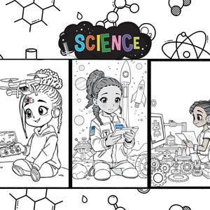 STEM Black Girls Coloring Book| Black Girl Coloring Book for Kids ...