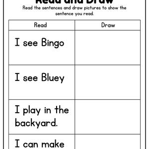 Bluey Academic Workbook-bluey Math-bluey Reading-bluey Worksheets for ...