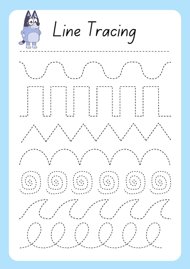 Bluey Academic Workbook-bluey Math-bluey Reading-bluey Worksheets for ...