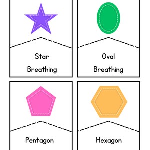 Shape Breathing Exercises-breathing Techniques for Kids- Shape Matching ...