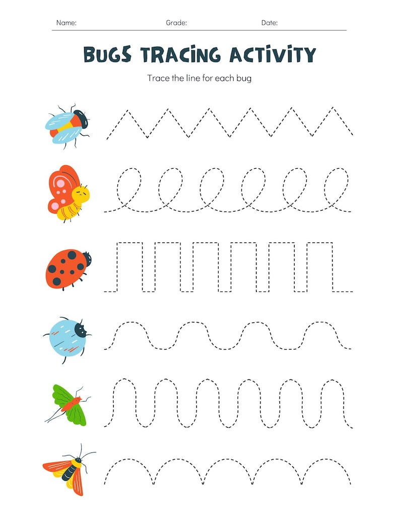 Trace| Tracing Worksheets| Fine Motor Worksheets| Handwriting & Fine ...
