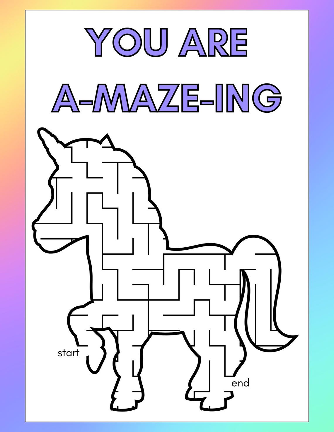 Unicorn Activity Coloring Book unicorn Math, Unicorn Writing, Unicorn ...