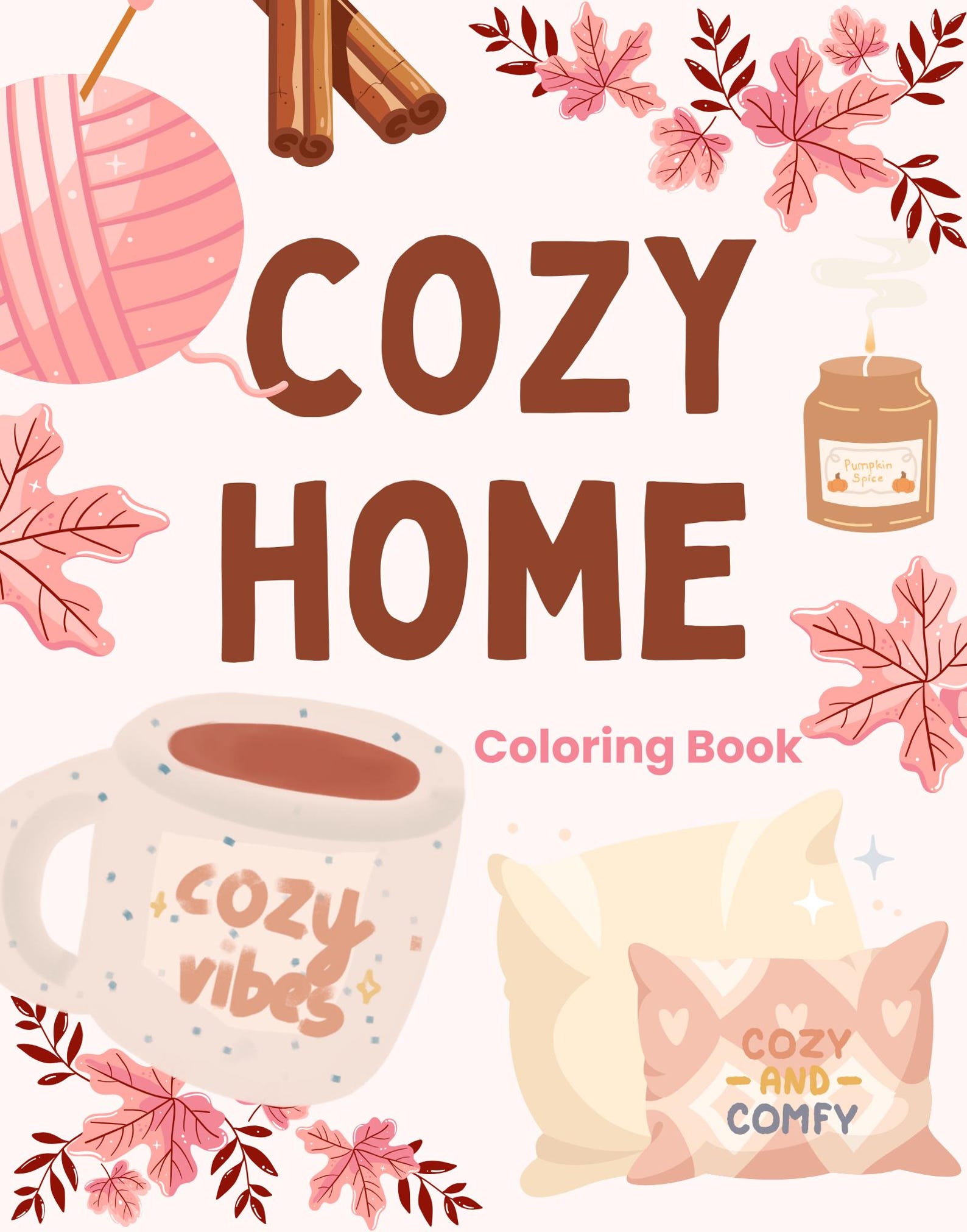 Cozy Home Coloring Book| Cozy Coloring| Cozy Coloring Book for Adults ...