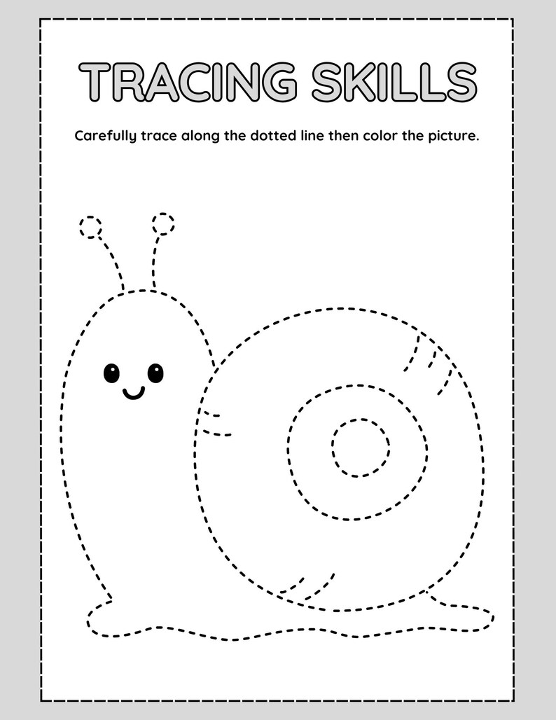 Trace and Color Pages| Trace the Animal Coloring Pages| Animal Coloring ...