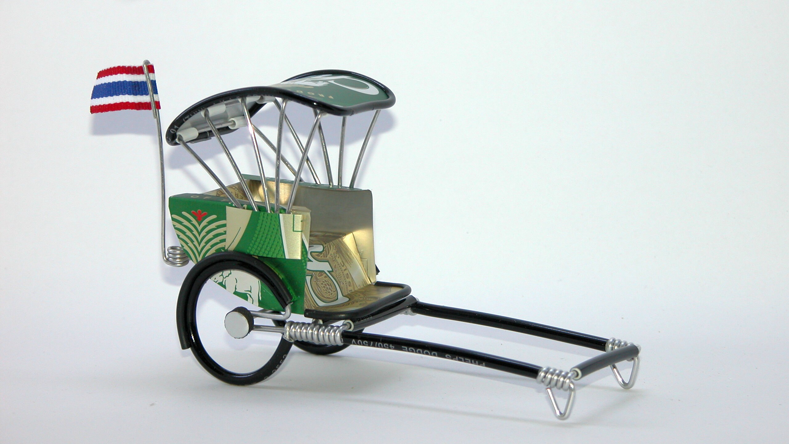 Handmade Miniature Pulled Rickshaw Model - Etsy
