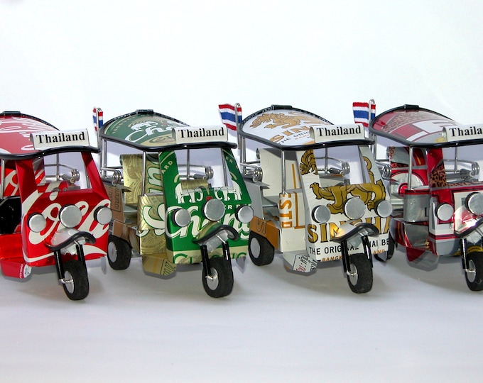 Handmade Thai Miniature Tuk Tuk Model From Recycle Can - Etsy